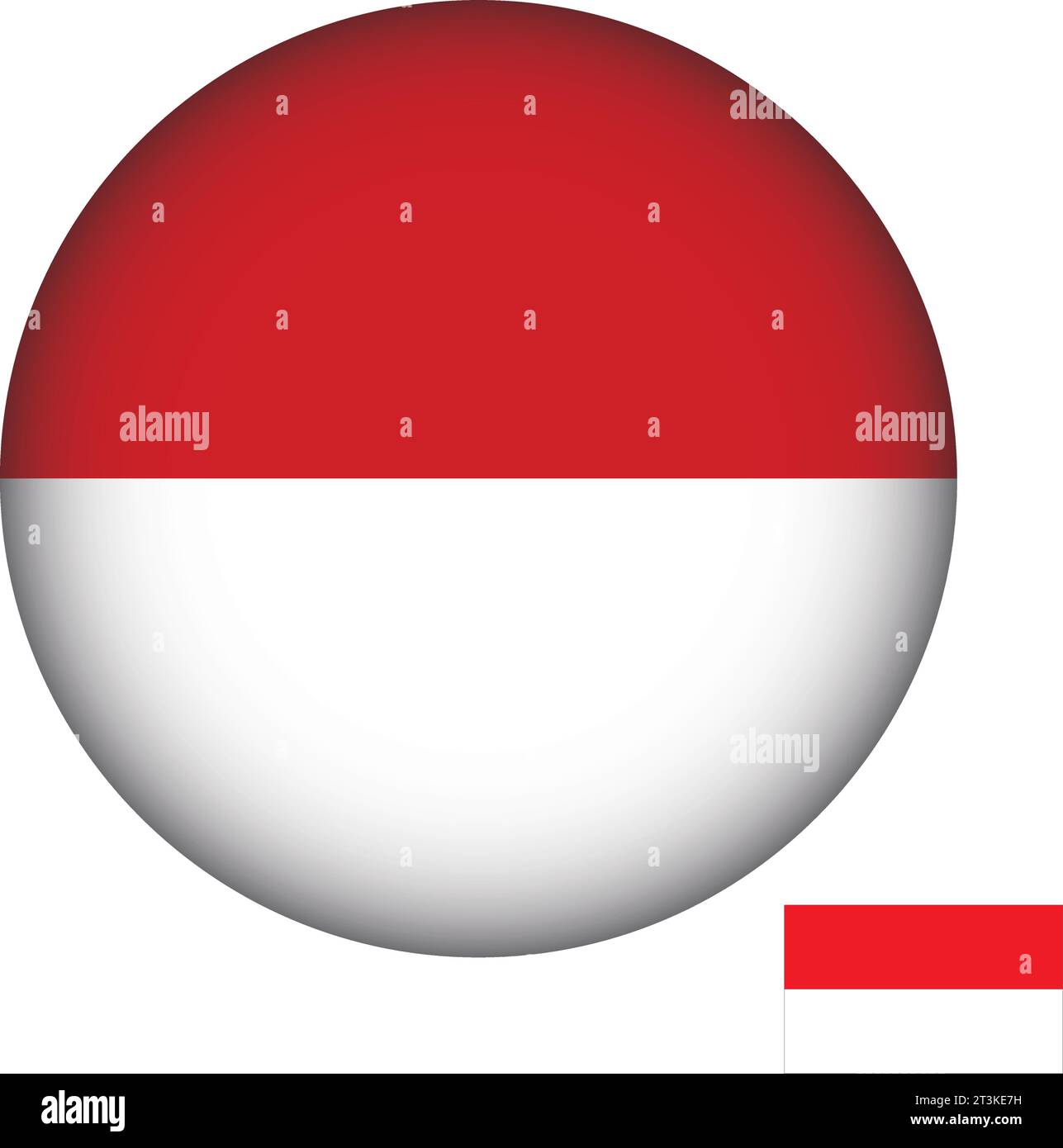 Monaco Flag Round Shape Stock Vector Image & Art - Alamy