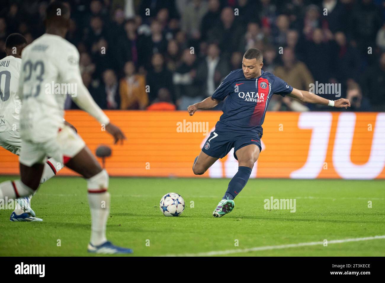 Kylian Mbappe during the UEFA Champions League Group F football match ...