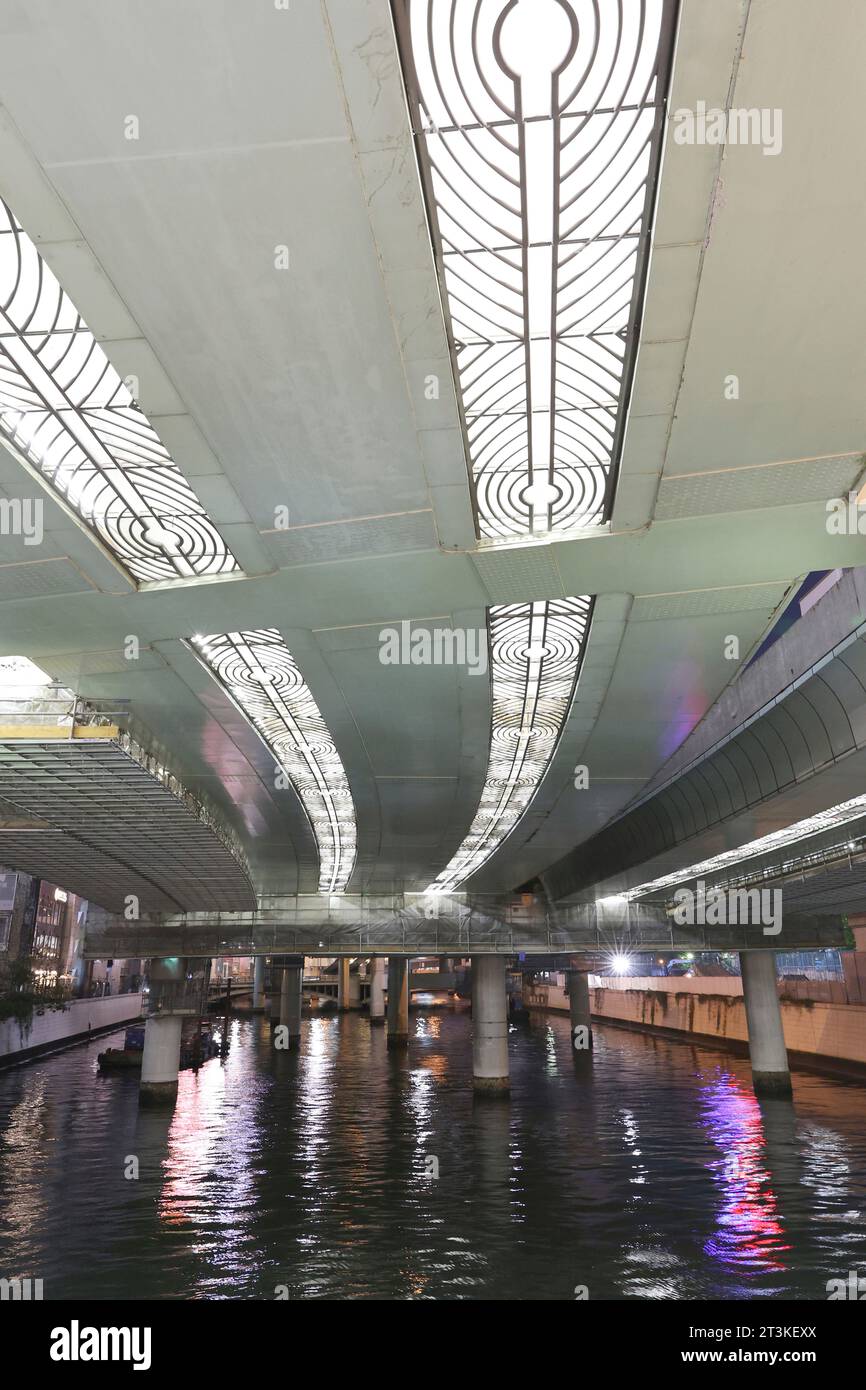 A photo shows Shuto Expressway Circular Route over Nihonbashi in Chuo ...