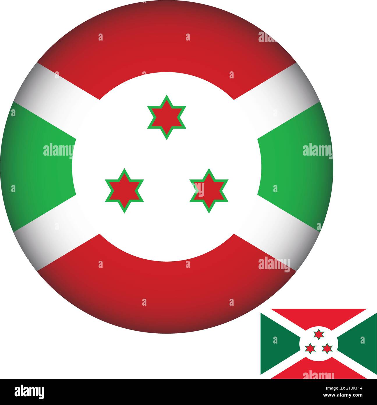 Burundi Flag Round Shape Stock Vector Image & Art - Alamy
