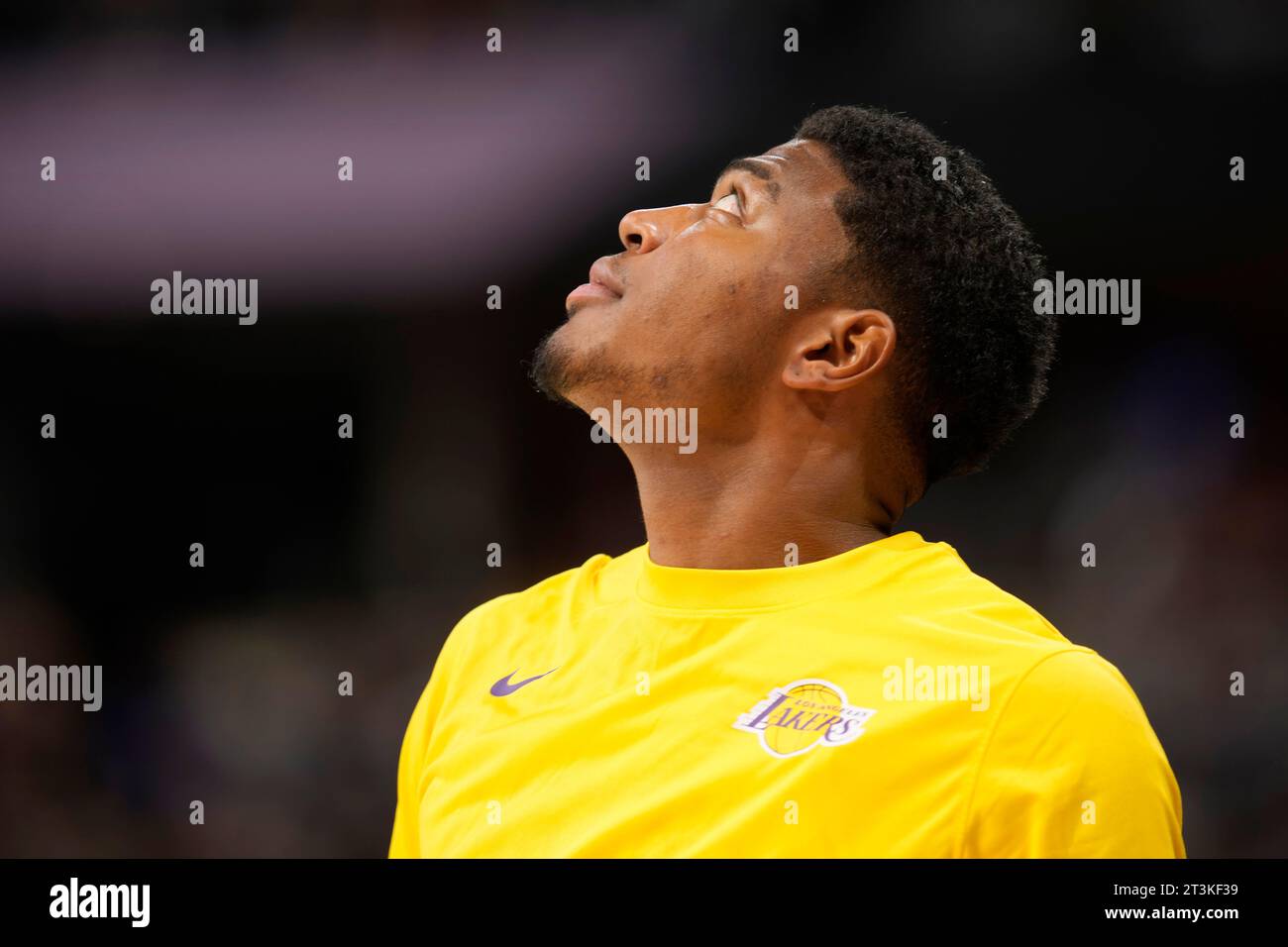 Los Angeles Lakers forward Rui Hachimura (28) before the first half of ...