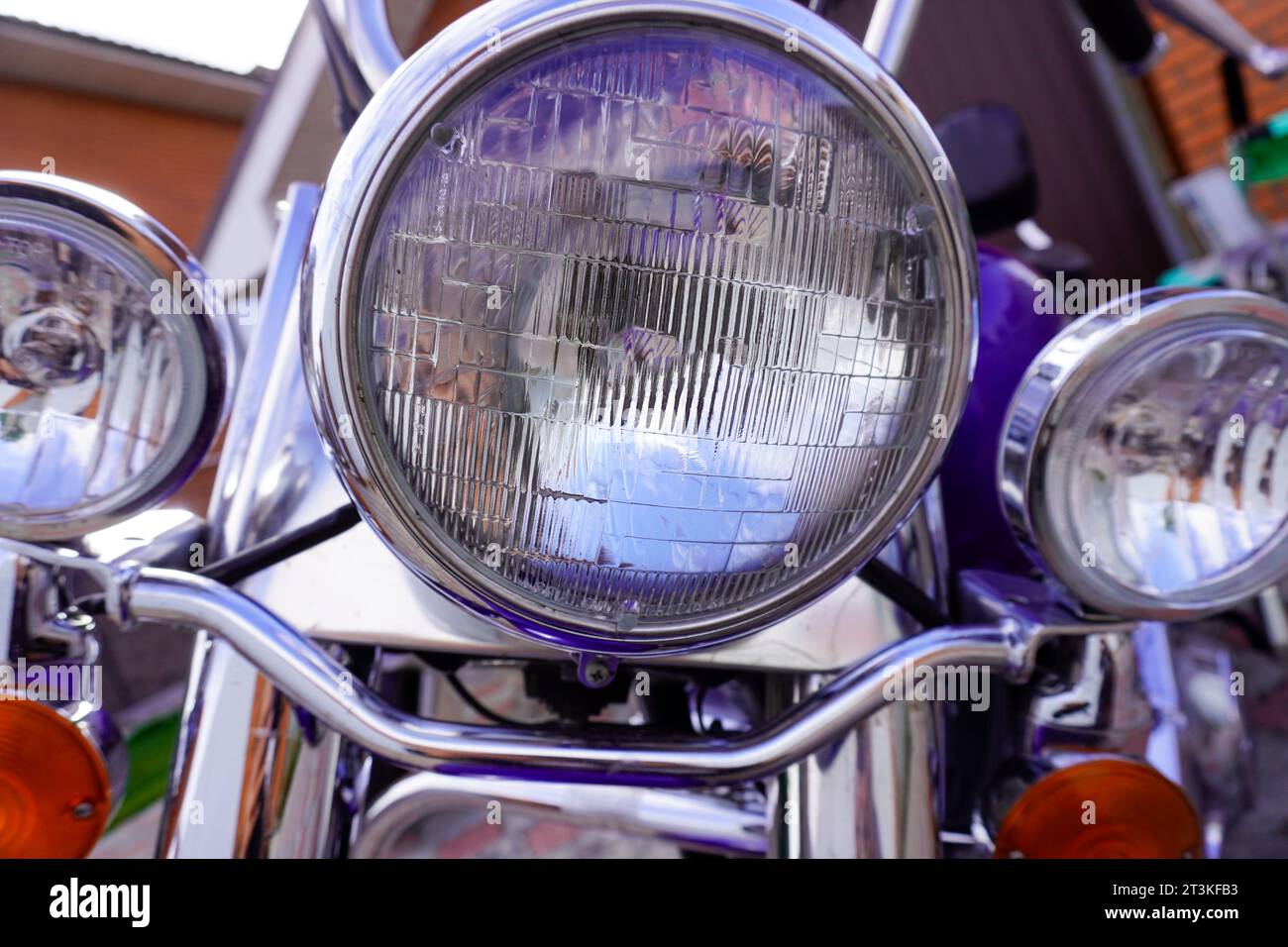motorcycle close-up from different sides, separate parts of the ...