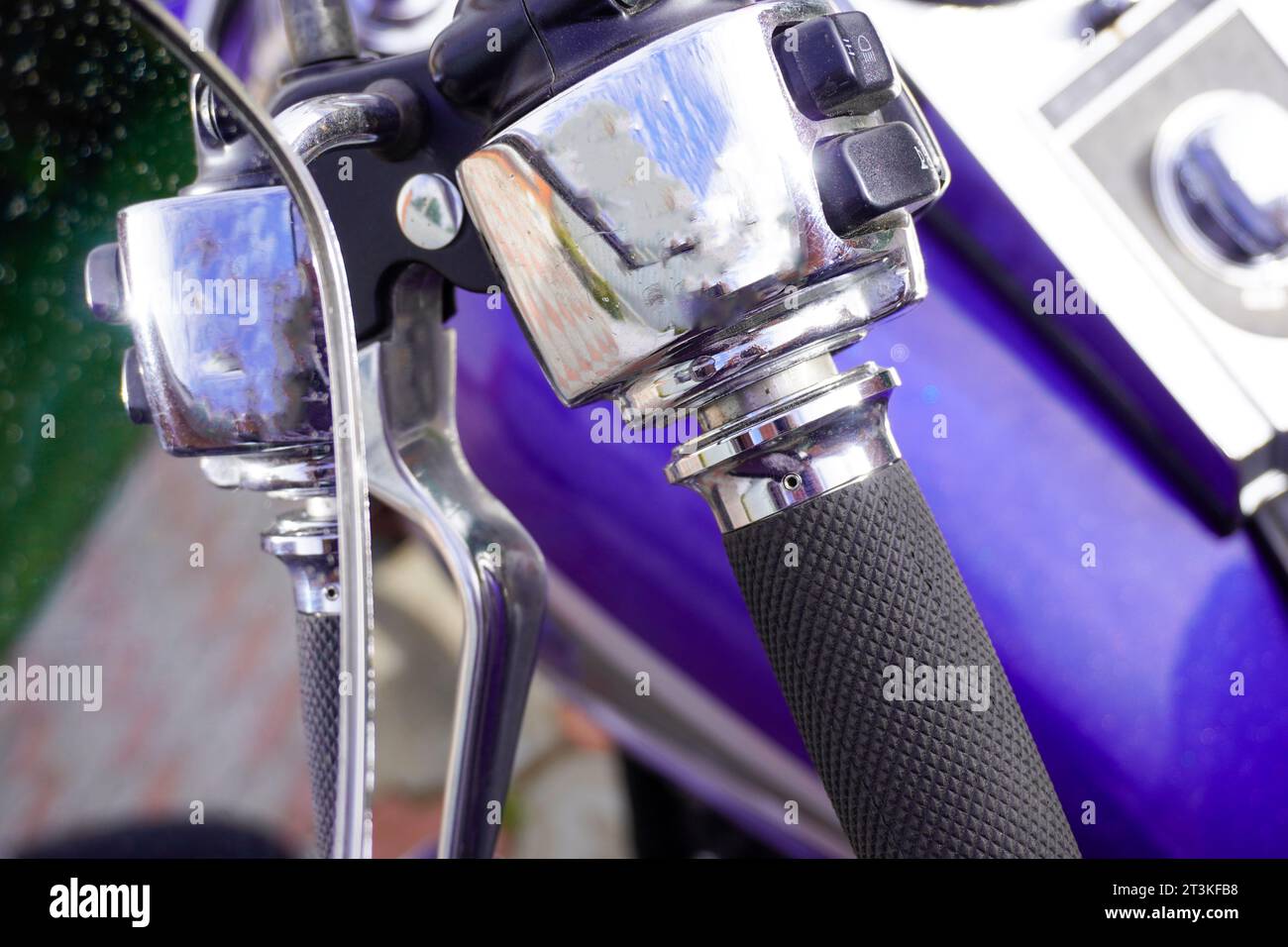 motorcycle close-up from different sides, separate parts of the ...