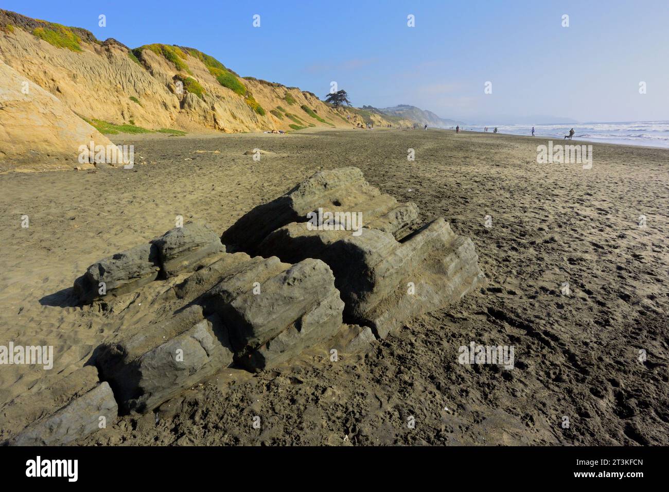 The scenic beach of Fort Funston on Skyline Blvd, San Francisco CA ...