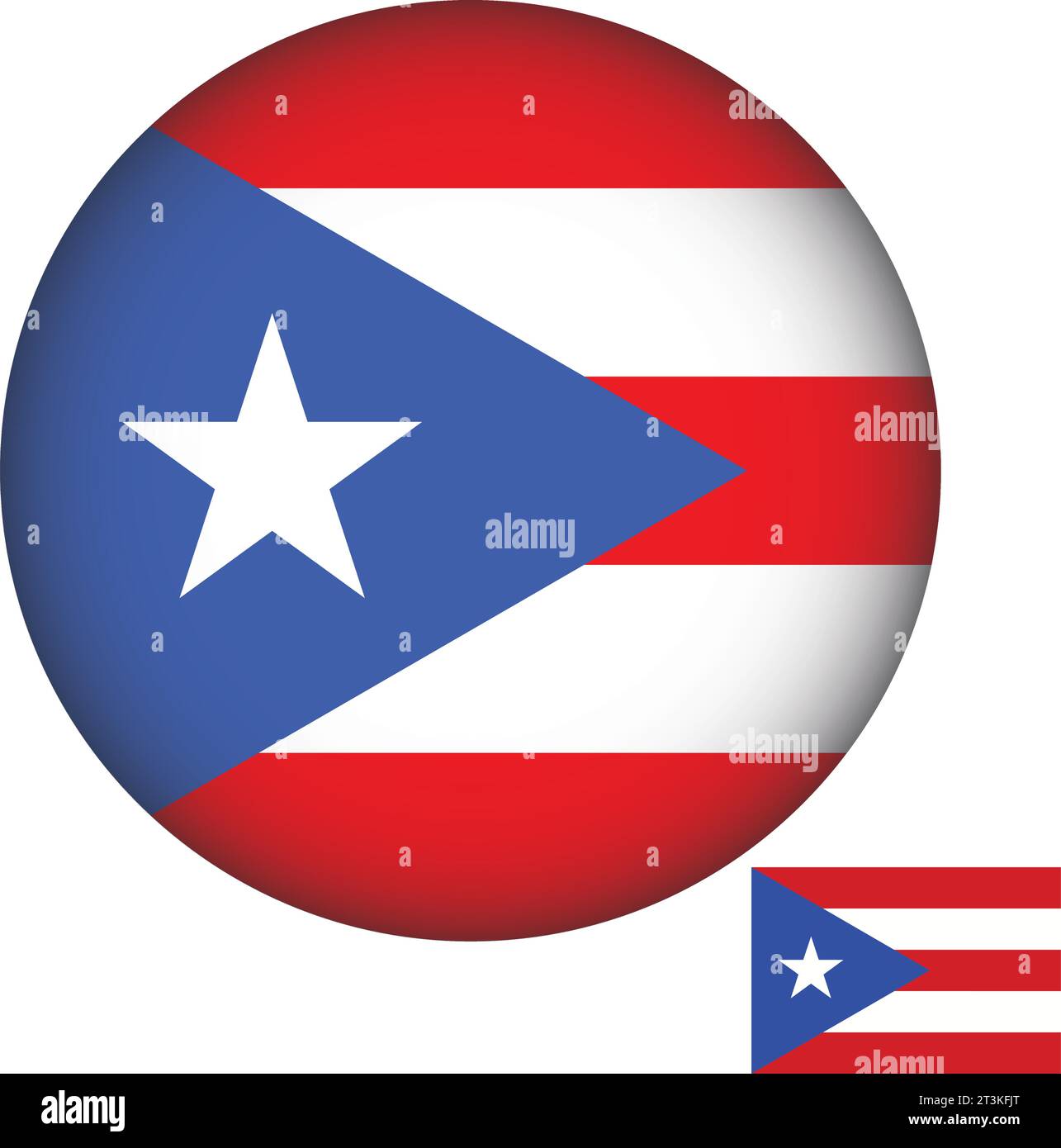 Puerto Rico Flag Round Shape Stock Vector Image & Art - Alamy