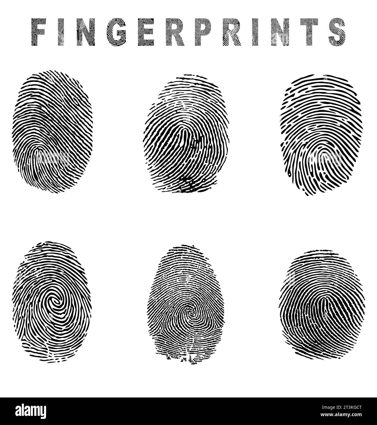 Crime scene fingerprints Stock Vector Images - Alamy