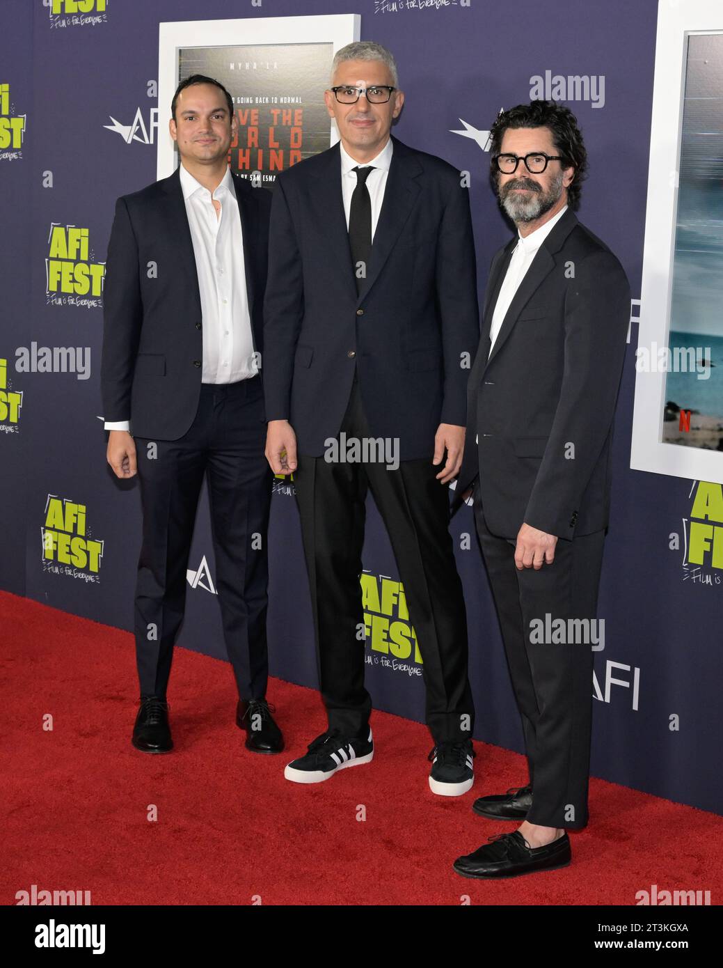 October 25, 2023, Hollywood, California, United States: (L-R) Nick ...