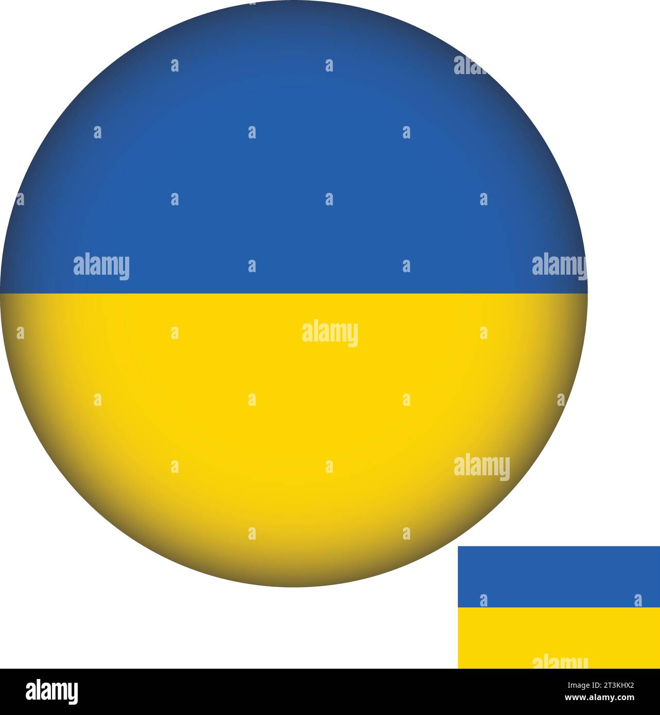 Ukraine flag glossy button Stock Vector Images - Alamy