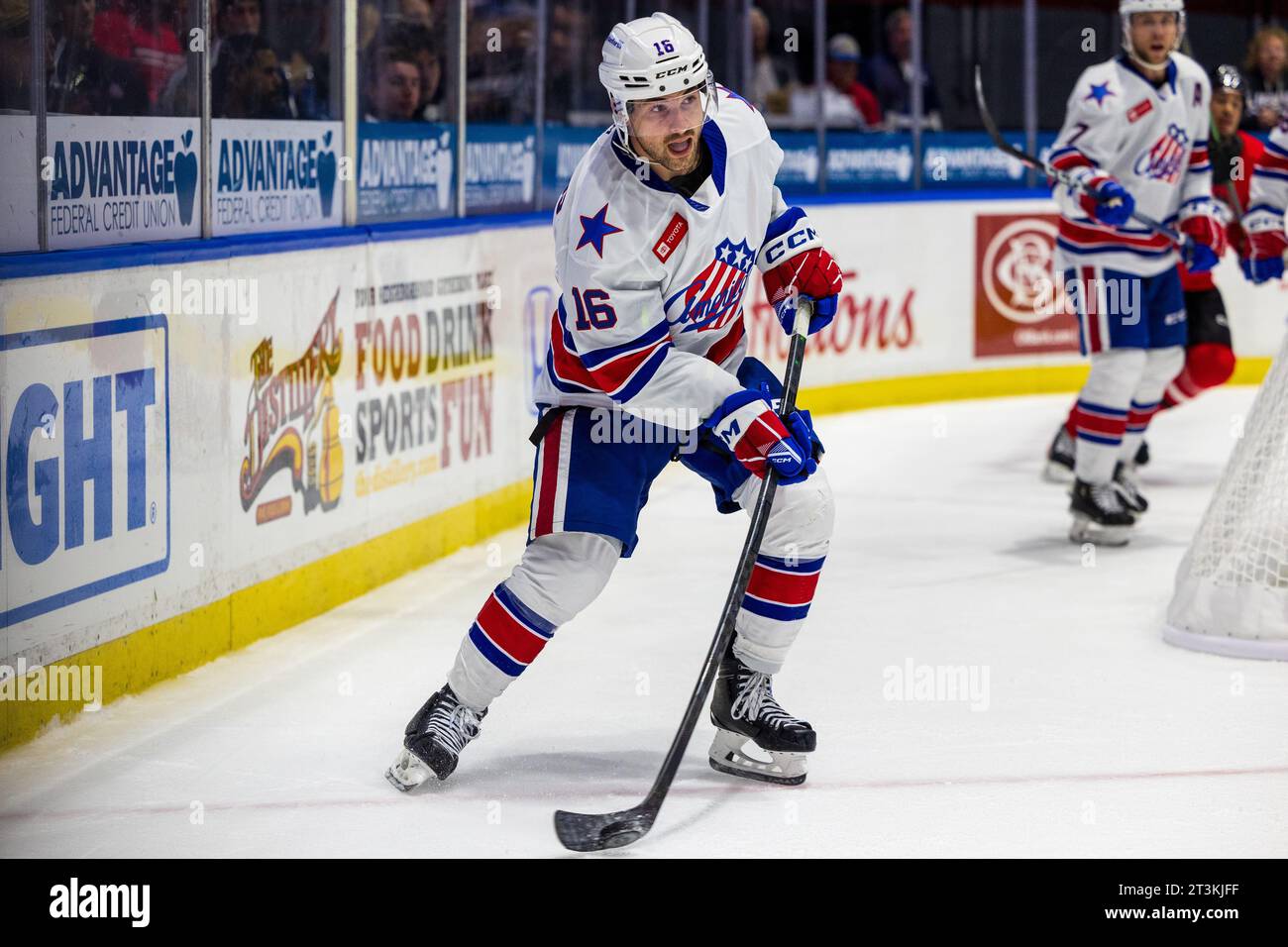 USA. 25th Oct, 2023. October 25th 2023: Rochester Americans forward ...