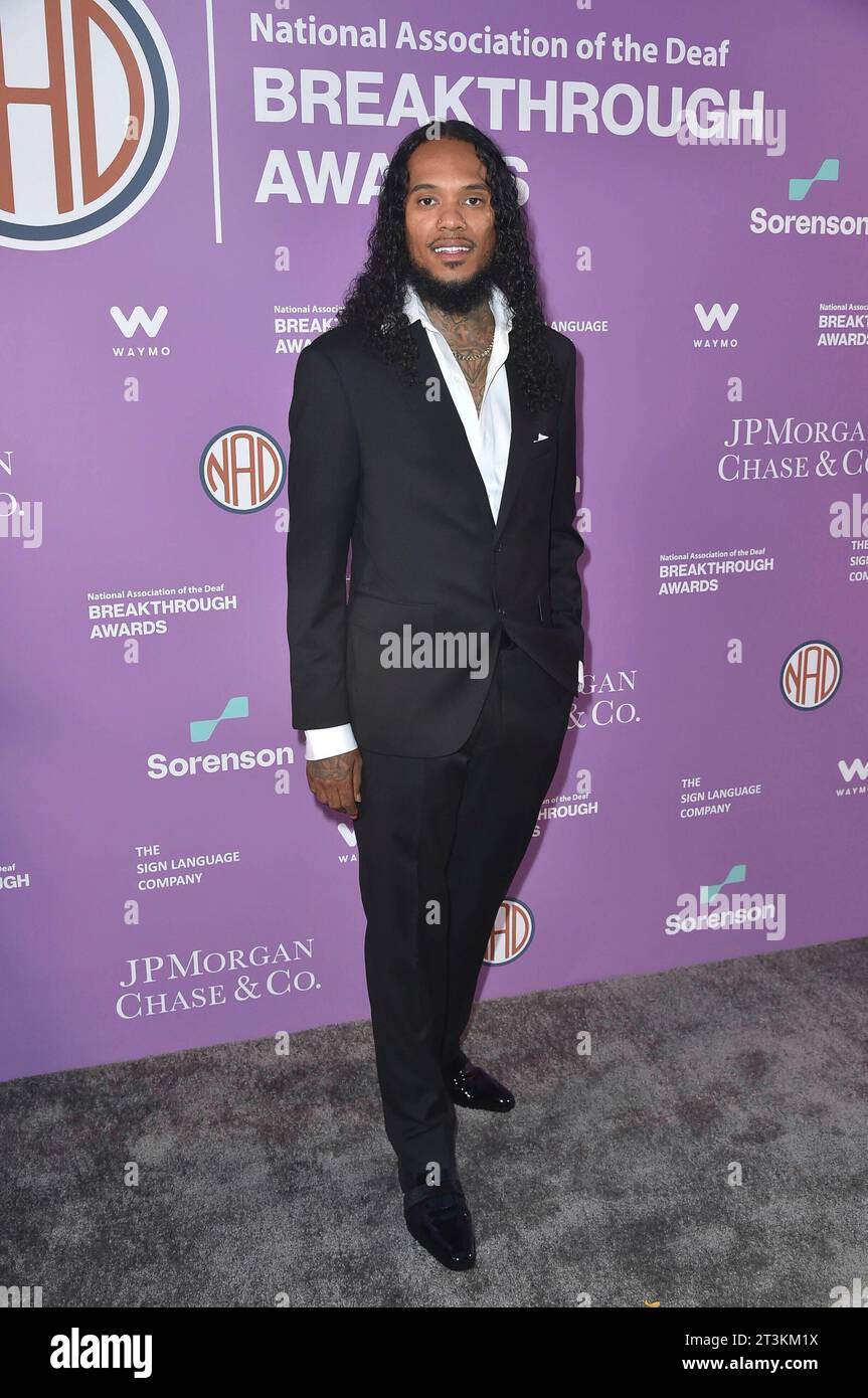 Shaheem Sanchez attends the National Association of the Deaf's ...