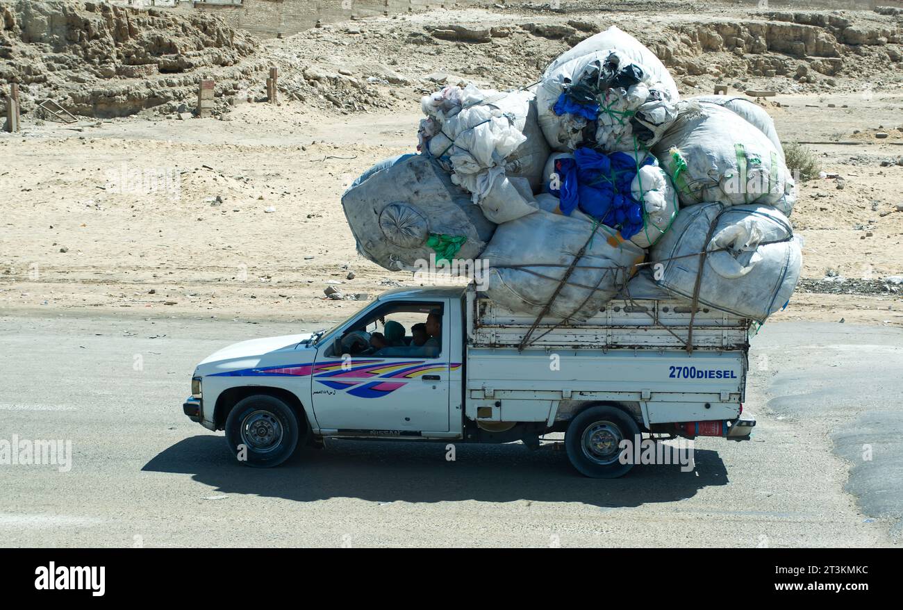 Private goods transport vehicle in Cairo. Egypt Stock Photo - Alamy