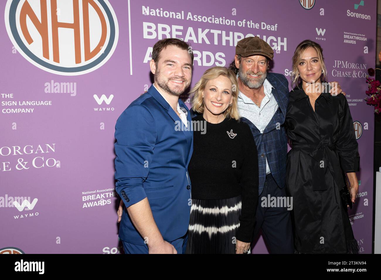 Los Angeles, USA. 25th Oct, 2023. Daniel Durrant, Marlee Matlin, Troy ...