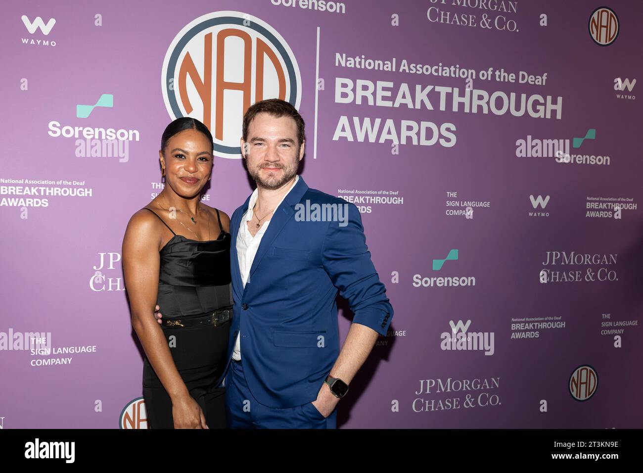 Los Angeles, USA. 25th Oct, 2023. Britt Stewart and Daniel Durrant ...