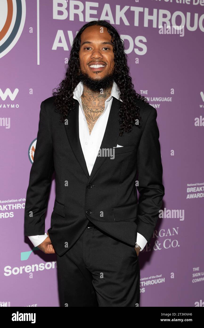 Los Angeles, USA. 25th Oct, 2023. Shaheem Sanchez attends the arrivals ...