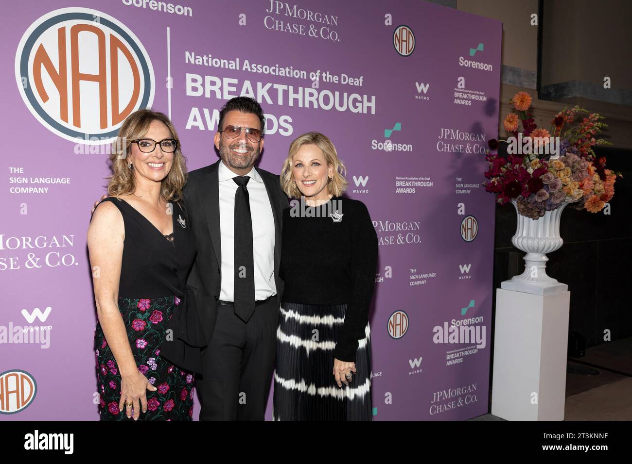 Los Angeles, USA. 25th Oct, 2023. Alexis Kashar, John Maucere and ...