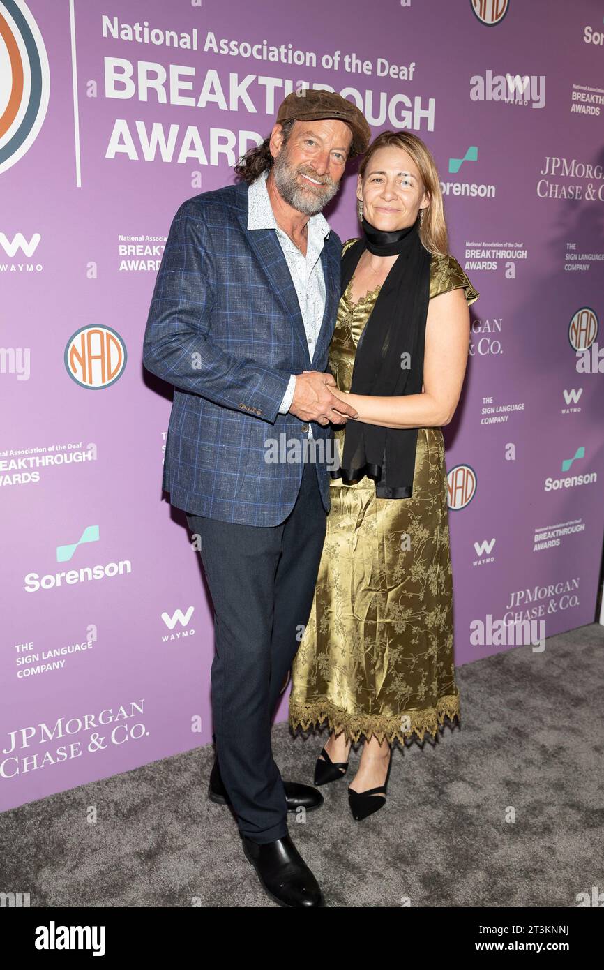 Los Angeles, USA. 25th Oct, 2023. Troy Kotsur and Deanne Bray attend ...