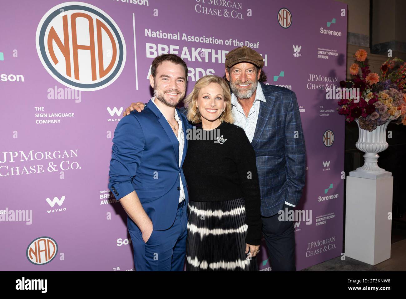 Los Angeles, USA. 25th Oct, 2023. Daniel Durrant, Marlee Matlin and ...