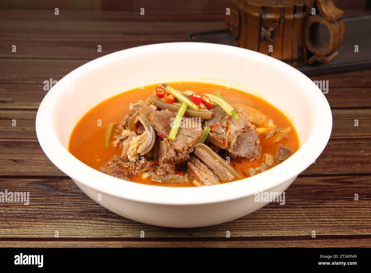 Delicious stewed mutton with mushroom in casserole.stewed lamb Stock ...
