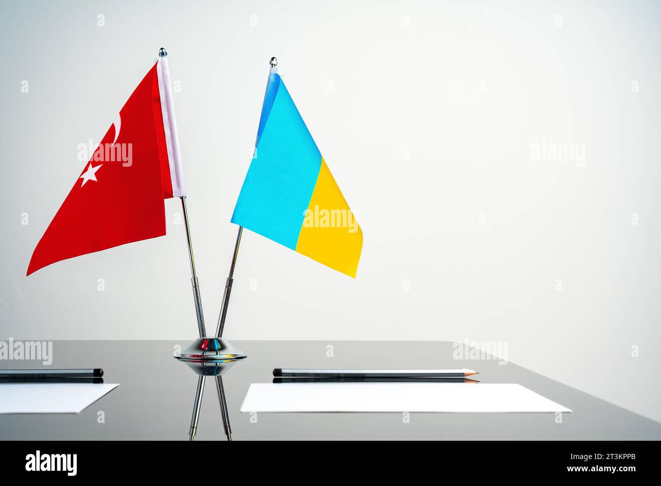 Ukraine turkey national flags hi-res stock photography and images - Alamy