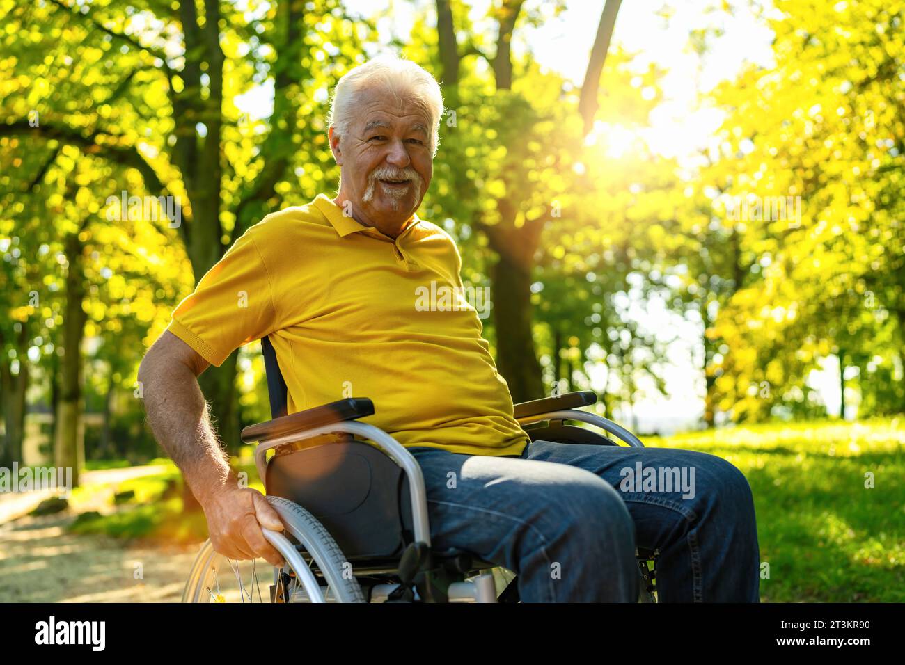 Disabled old man hi-res stock photography and images - Alamy
