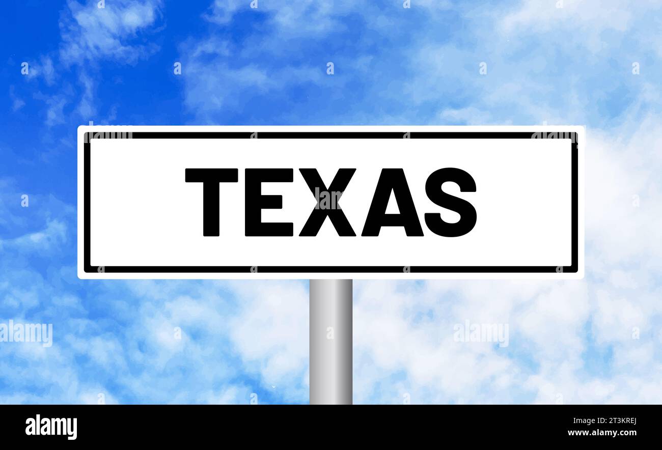 Texas road sign on hi-res stock photography and images - Alamy