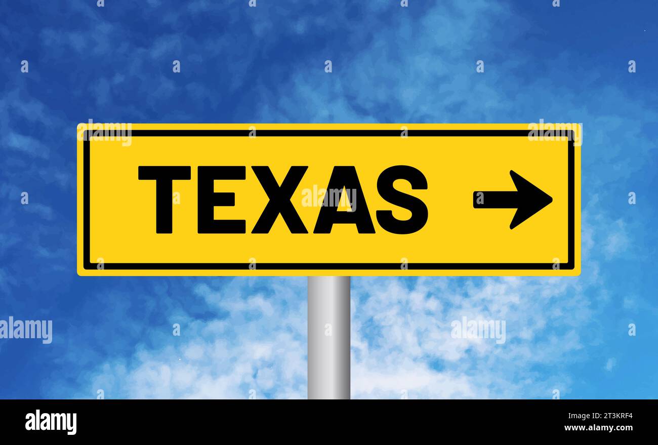 Texas road sign hi-res stock photography and images - Alamy