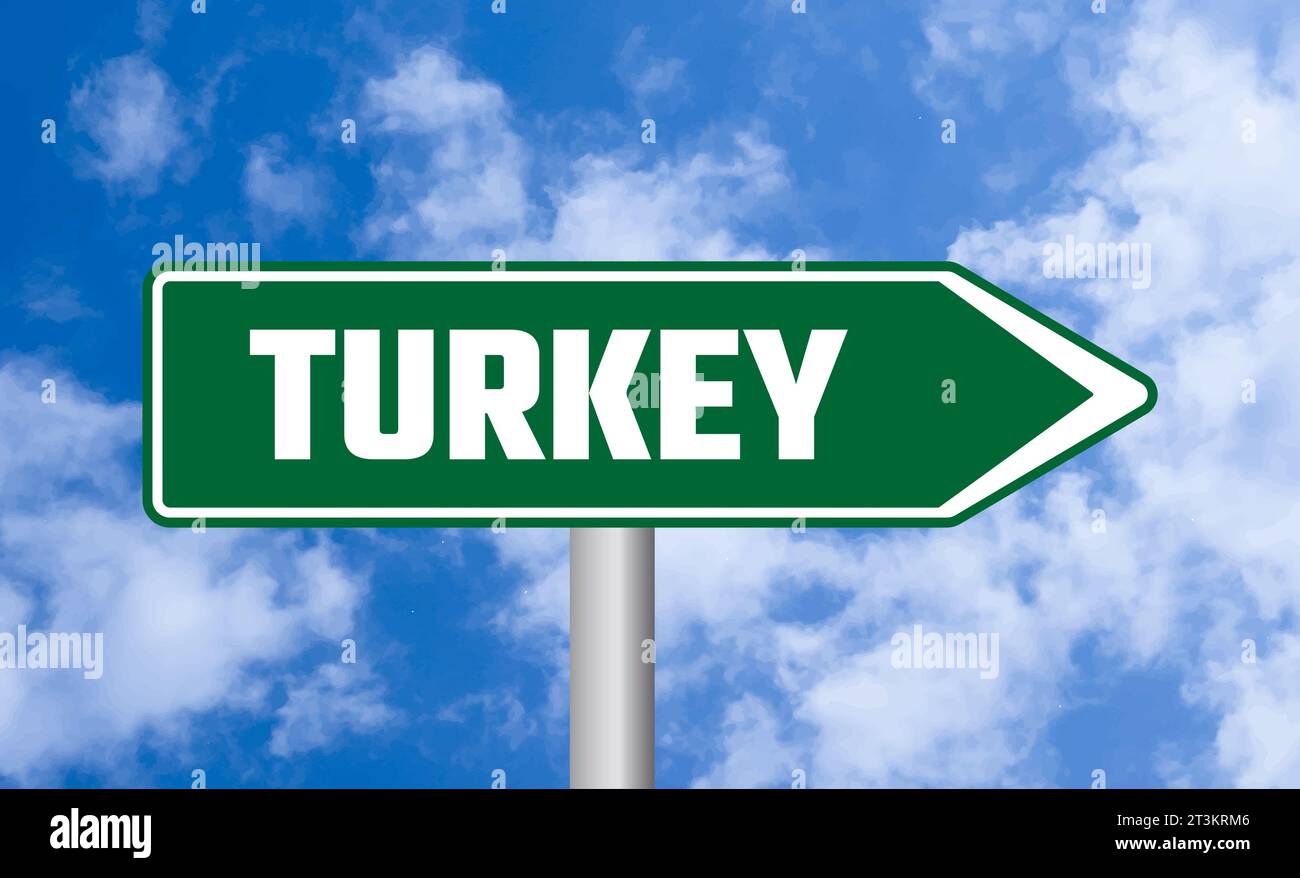 Turkey road sign hi-res stock photography and images - Alamy