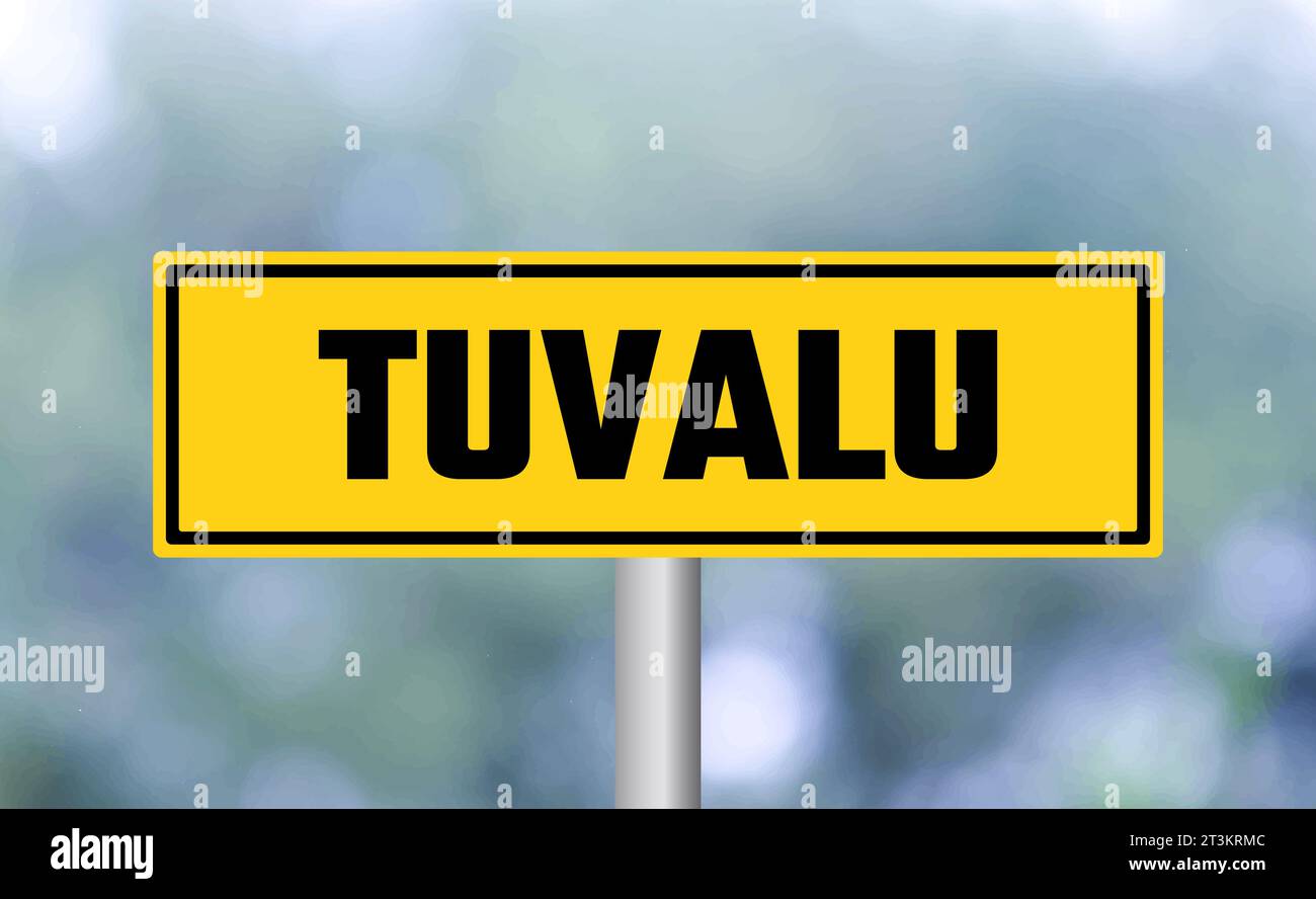 Tuvalu road sign hi-res stock photography and images - Alamy