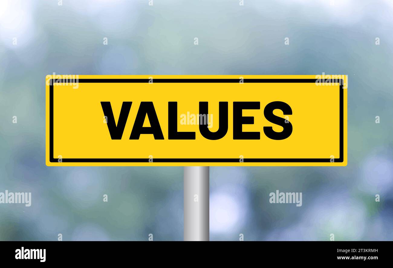 Values road sign hi-res stock photography and images - Alamy