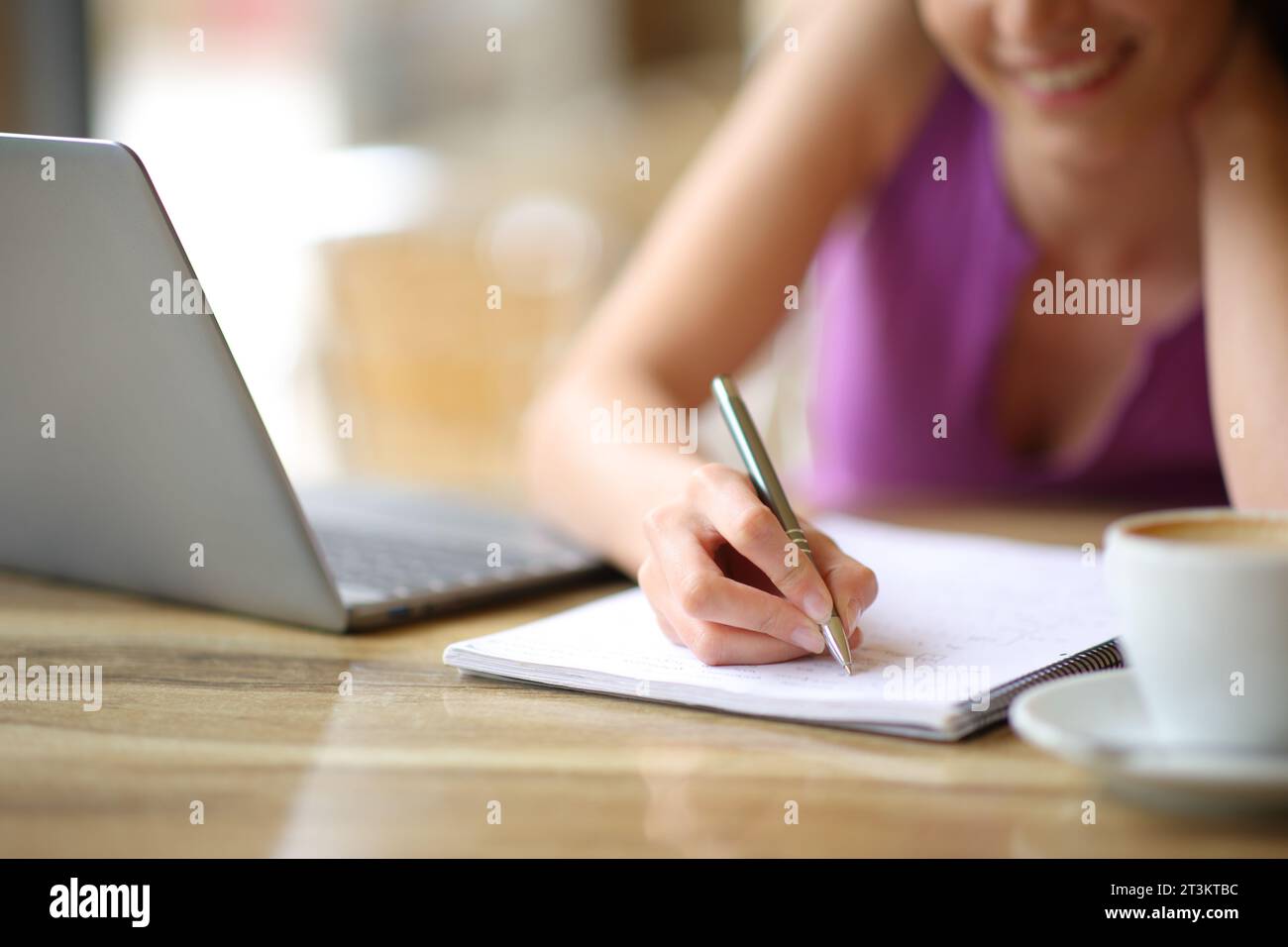 Female college student taking test hi-res stock photography and images ...