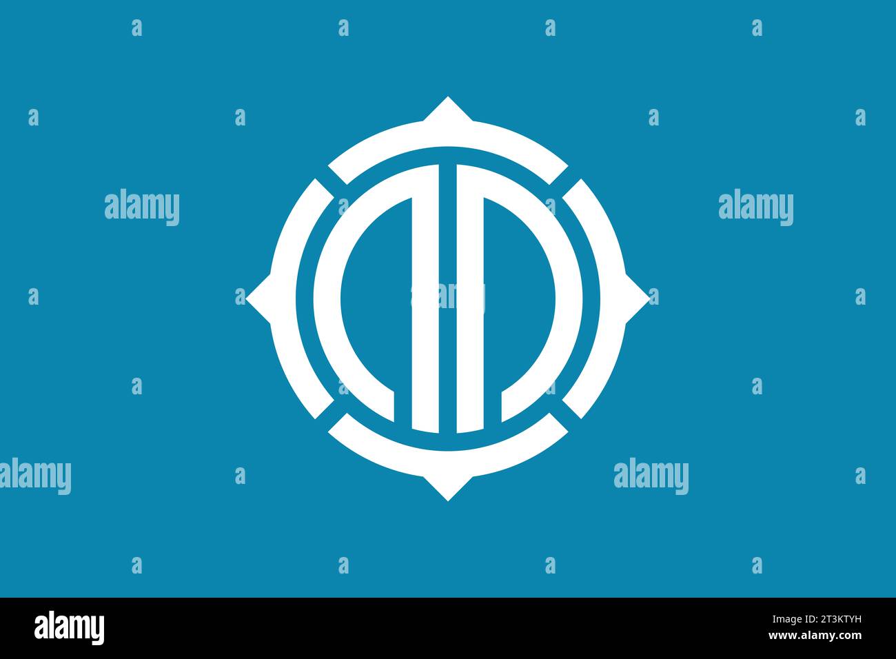 Flag of the city of Kamaishi Stock Photo - Alamy