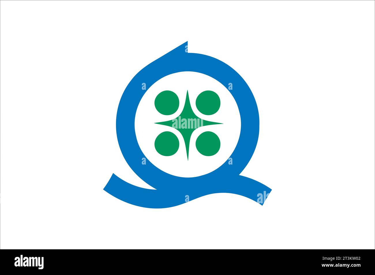 Flag of the city of Oshu Stock Photo - Alamy