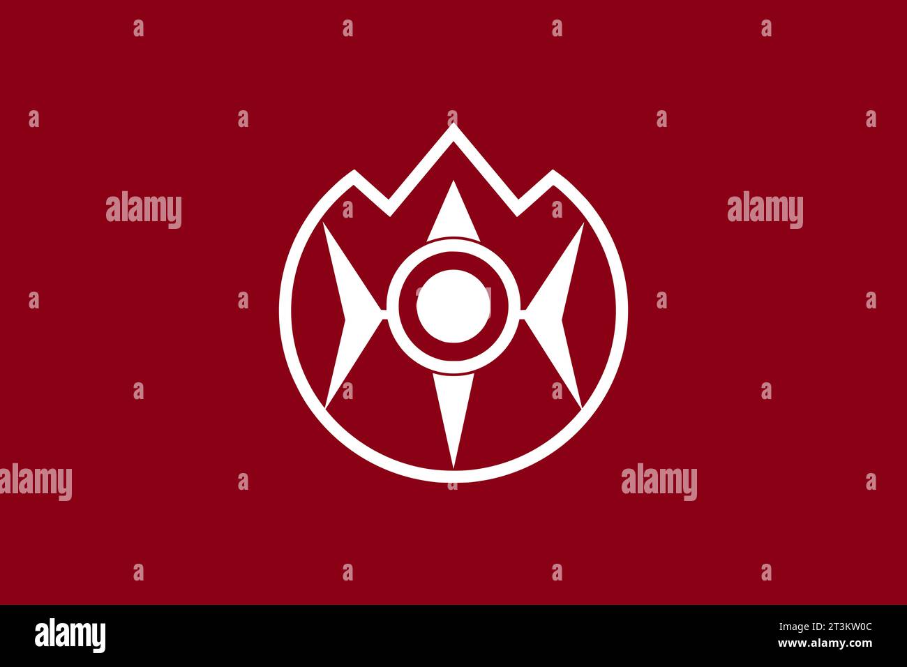 Flag of the town of Iwaizumi Stock Photo - Alamy