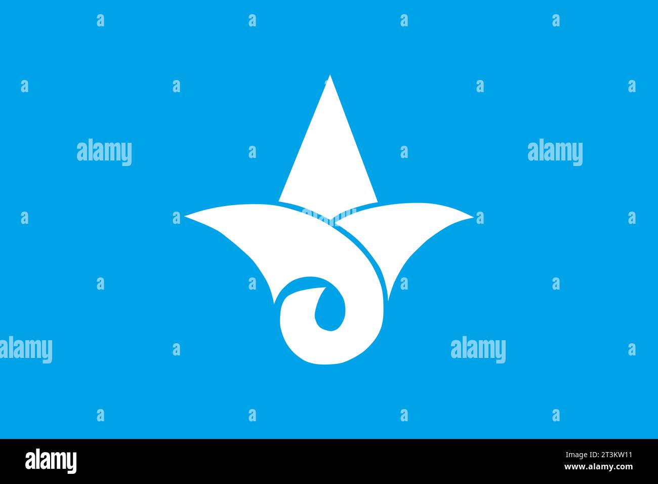 Flag of the town of Yamada Stock Photo - Alamy