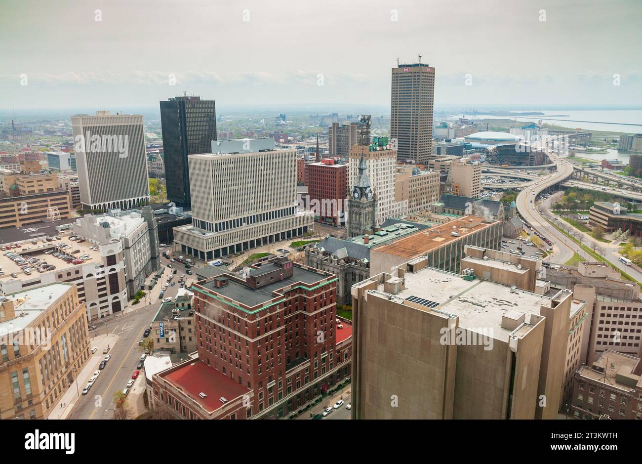 The Buffalo Skyline, Buffalo New York, USA Stock Photo - Alamy