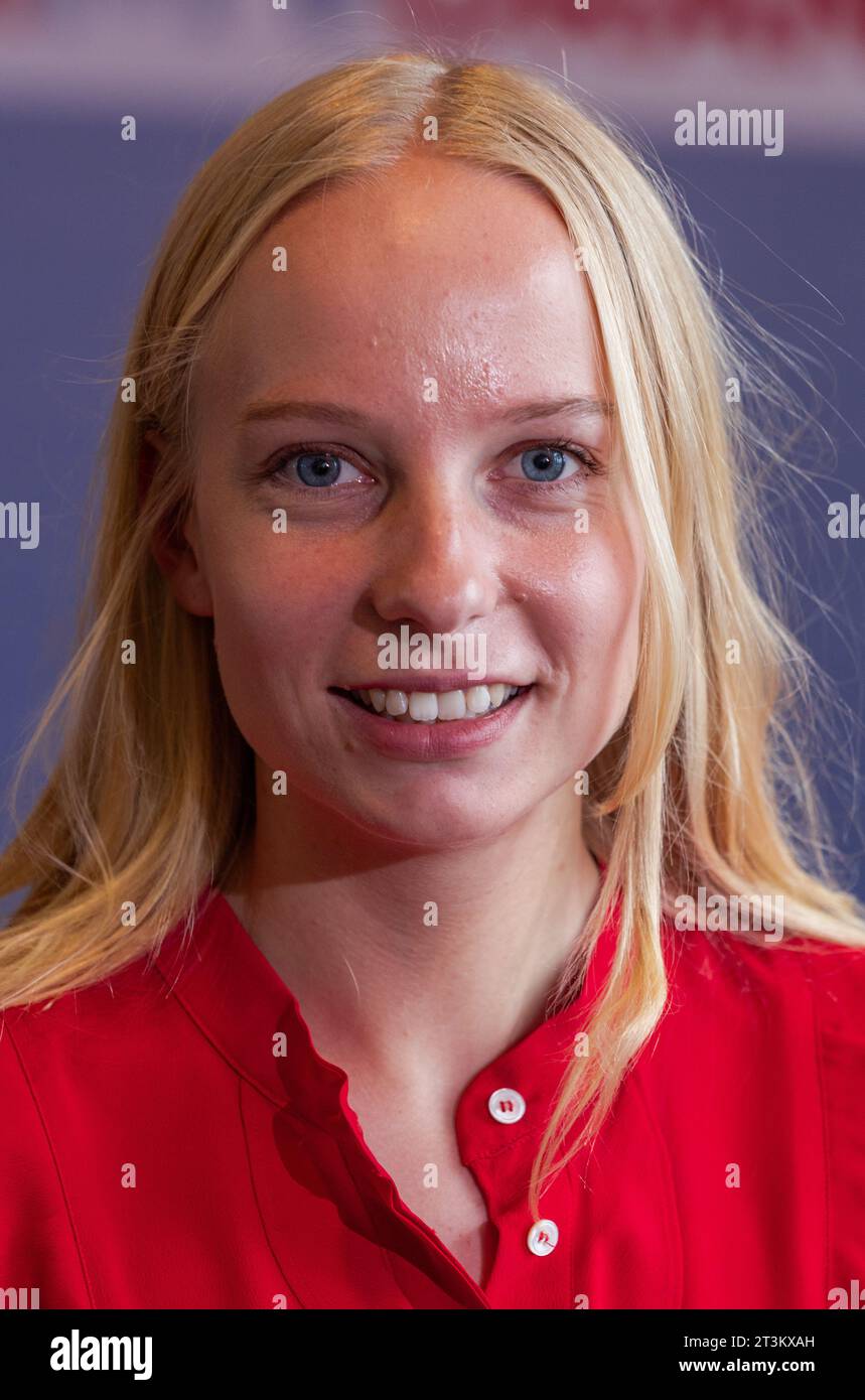 Linstow, Germany. 21st Oct, 2023. 24-year-old Sabrina Repp after her ...