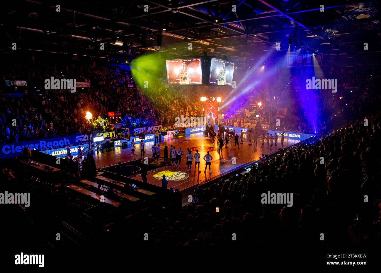 Oldenburg, Germany. 20th Oct, 2023. Basketball: Bundesliga, EWE Baskets ...