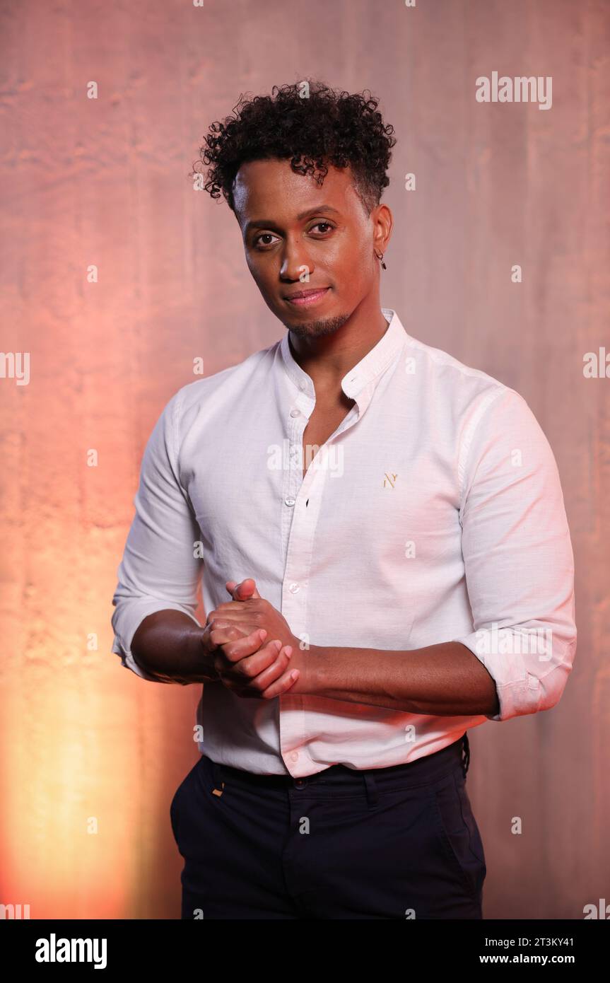 Hamburg, Germany. 25th Oct, 2023. Musical actor Benét Monteiro at a ...