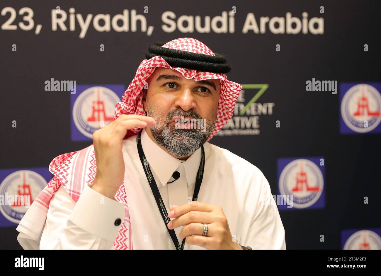 Riyadh, Saudi Arabia. 24th Oct, 2023. CEO of Saudia Technic Fahd Cynndy ...