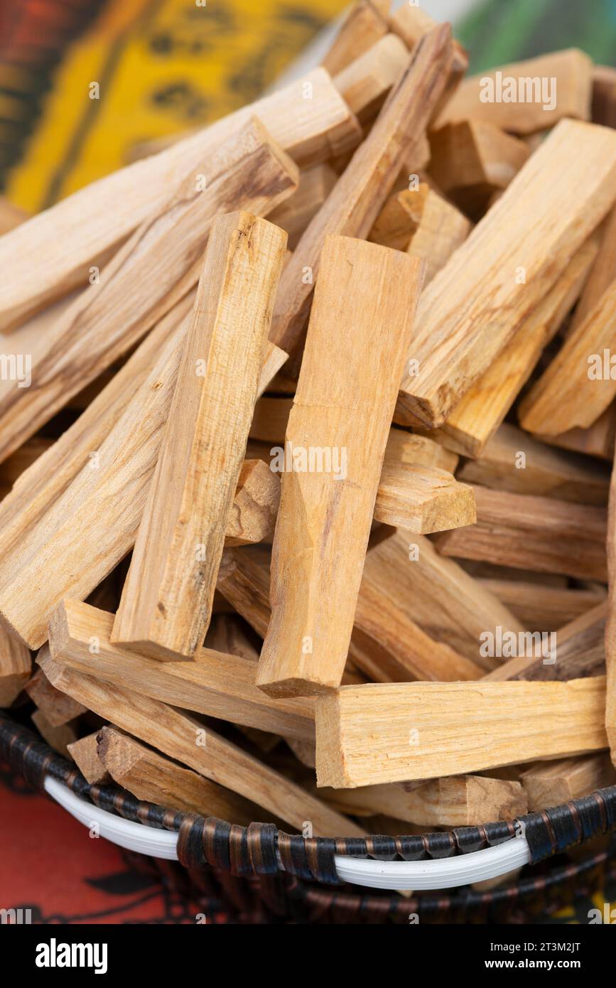 Palo Santo Tree Incense Sticks Stock Photo - Alamy