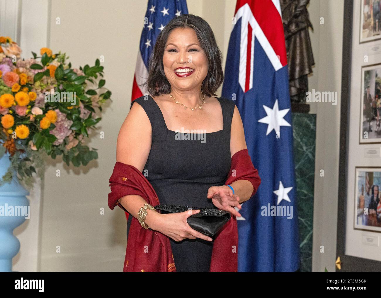 Acting United States Secretary of Labor Julie A. Su arrives for the ...
