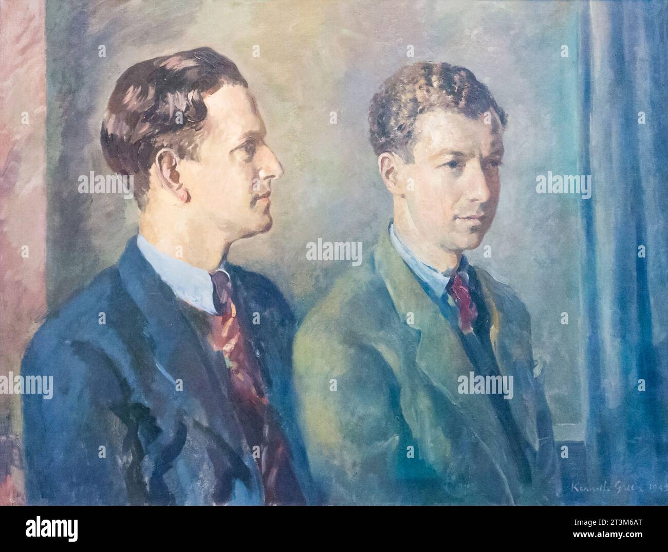Peter Pears and Benjamin Britten by Kenneth Green Stock Photo - Alamy