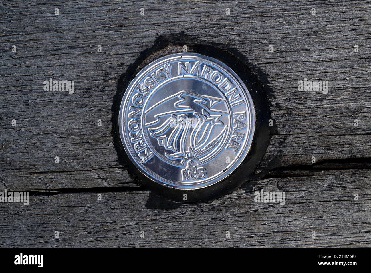Pec Pod Snezkou, Czech Republic. 23rd Oct, 2023. Detail of new bench at ...