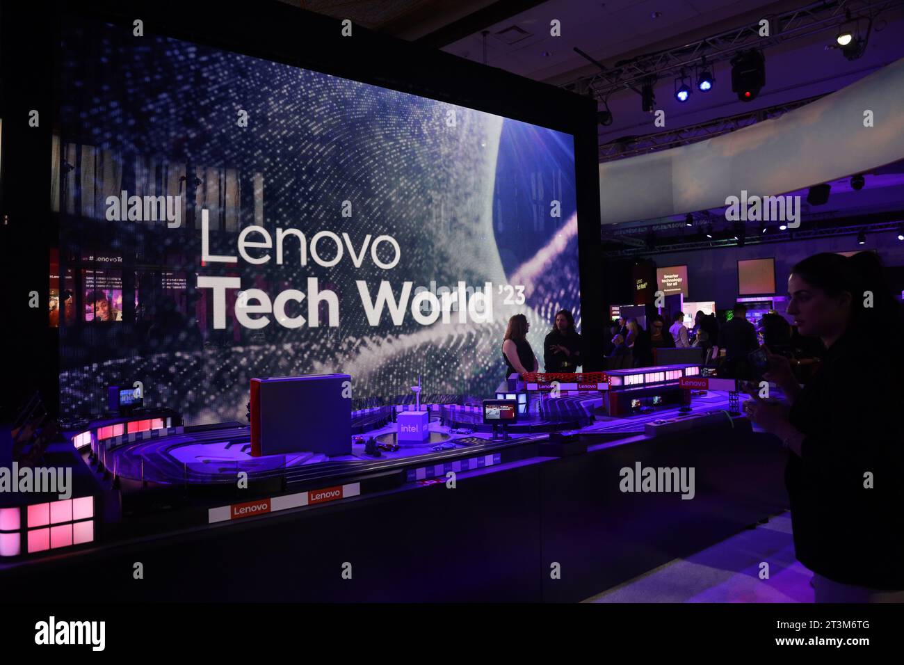 Austin, USA. 24th Oct, 2023. People participate in the Lenovo Tech ...