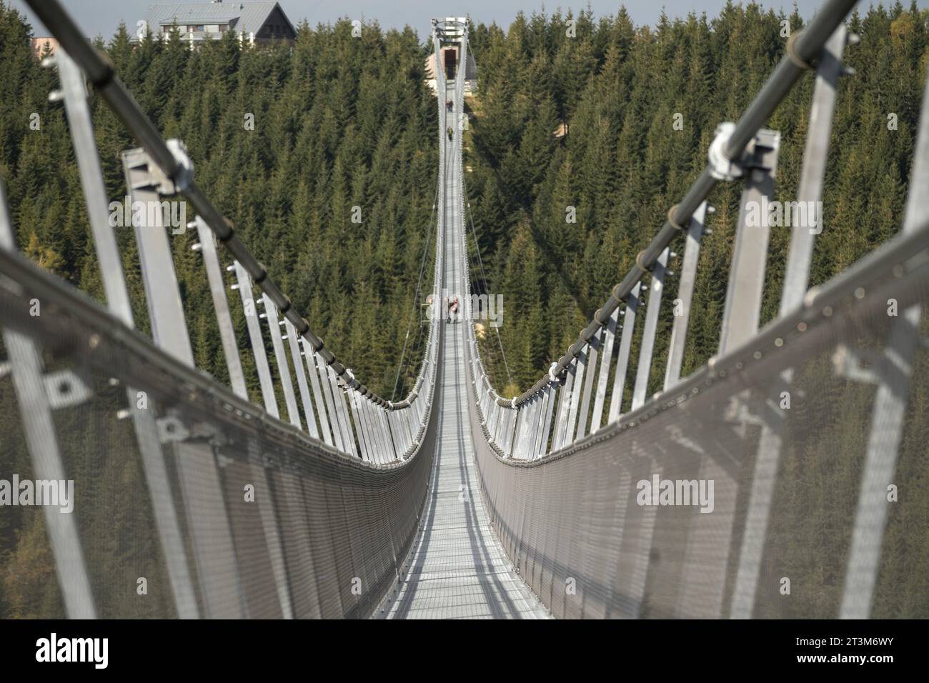 Sky bridge 721 longest suspension bridge. .Suspension bridge iron piers ...