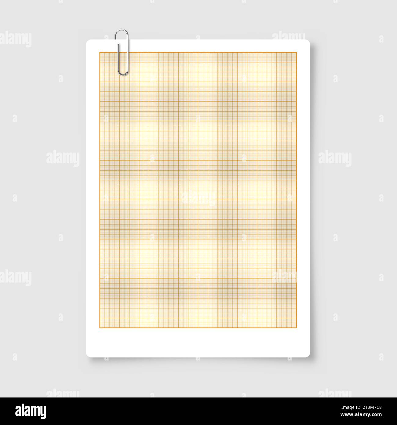 Sheet of graph paper with grid. Millimeter paper texture, geometric ...