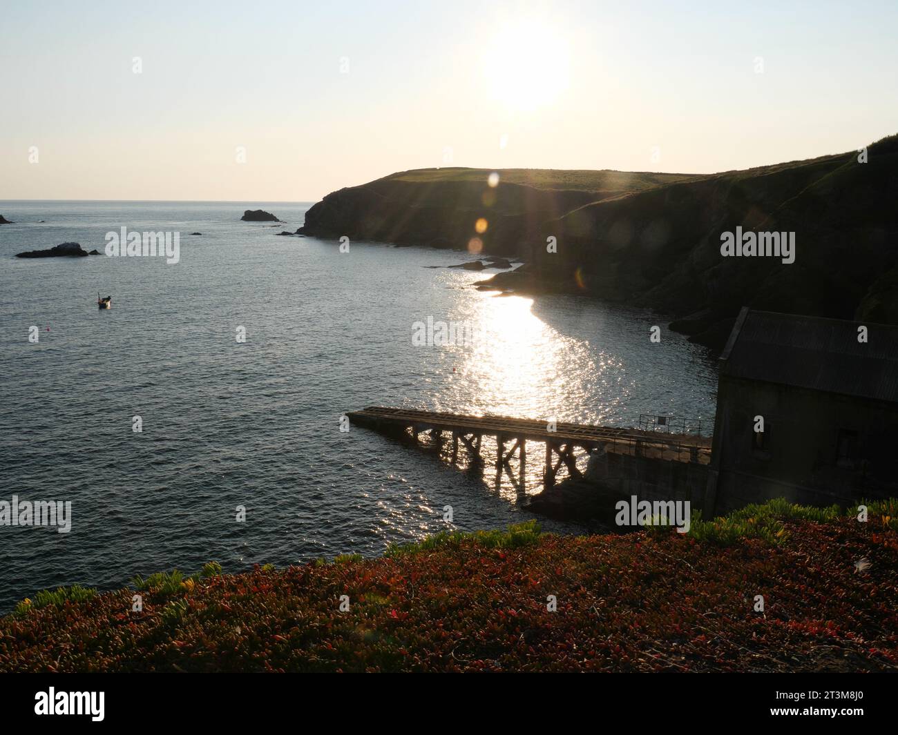 The ramp of the Lifeboat at the southernmost point of Great Britain in ...