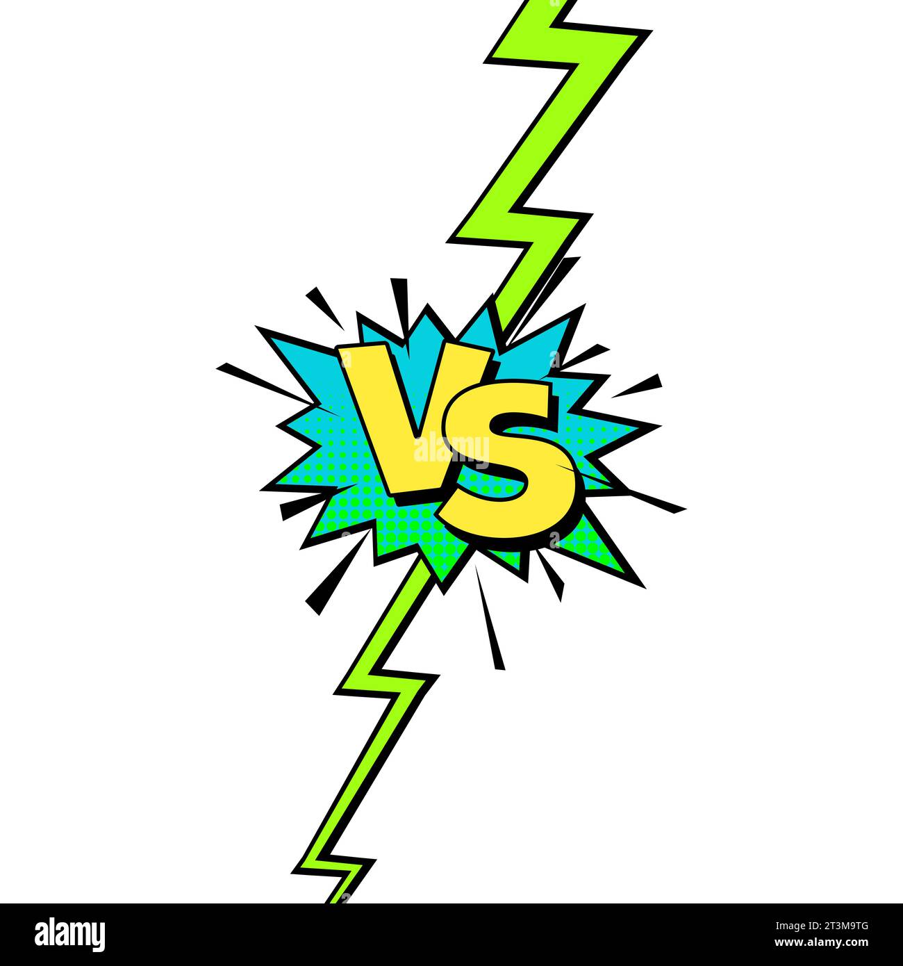 Cartoon comic background. Vs, fight versus. Comics book colorful ...