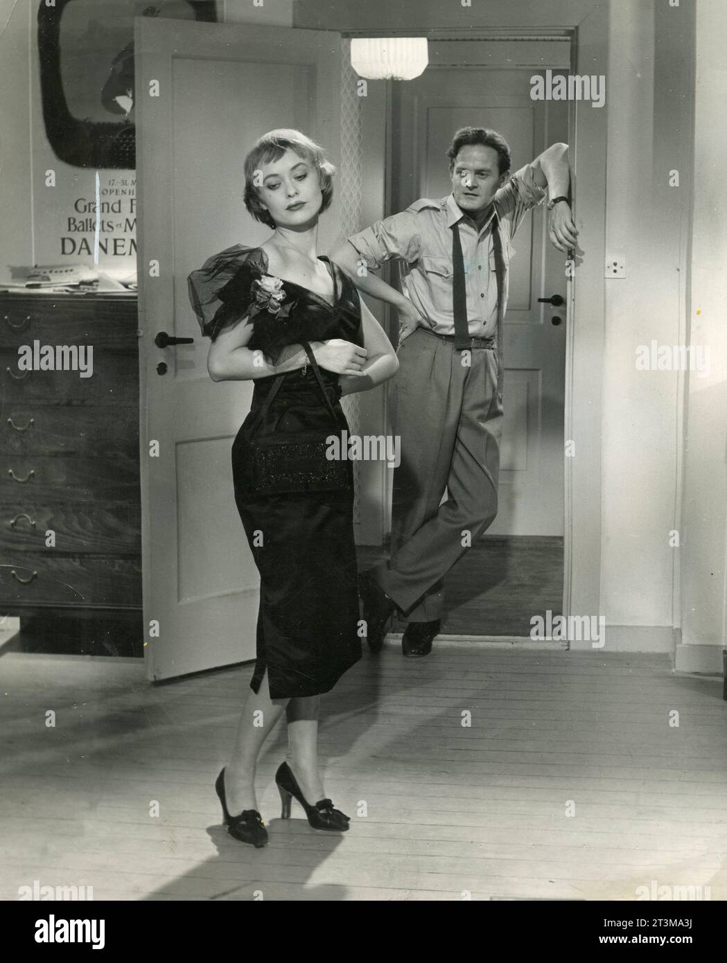 Danish actors Ove Sprogøe and Ulla Lock in the movie Der Var Engang En ...