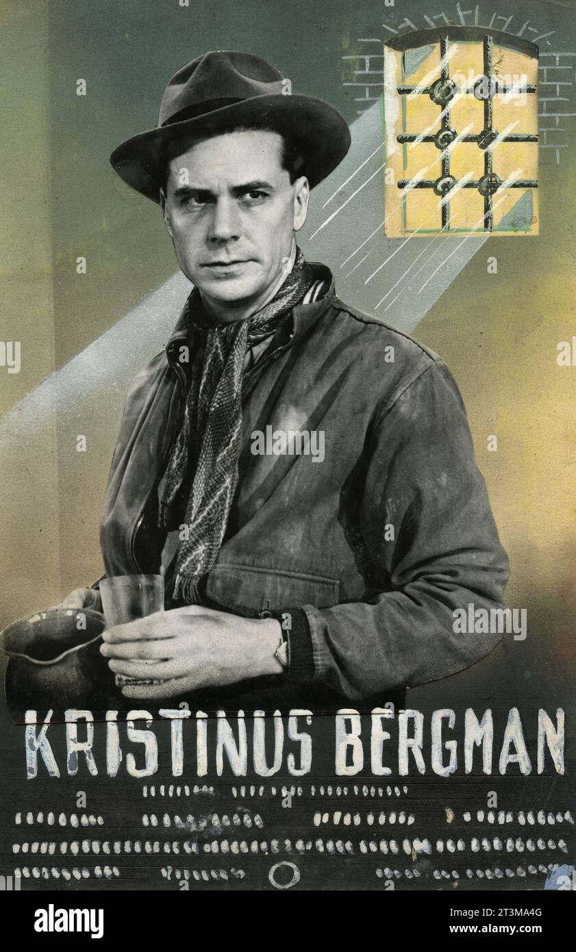 Danish actor Ebbe Rode in the movie Kristinus Bergman, Denmark 1948 ...